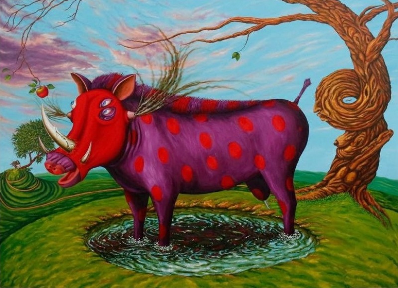 Wilson Paccha cerdito morado | La República EC