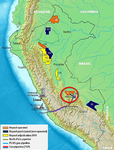 Repsol inaugura proyecto de producción en el Lote 57 de la selva de ...