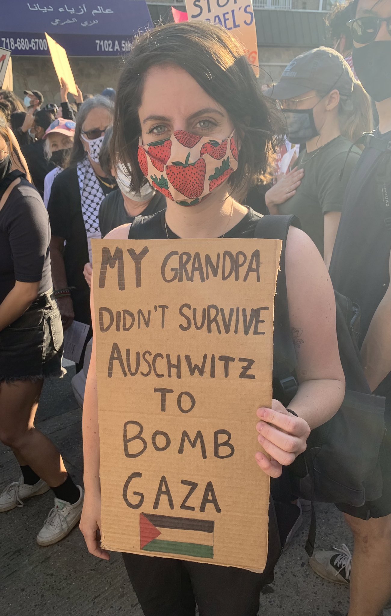 Manifestantes Proisraelíes Y Propalestinos Se Enfrentan En Nueva York