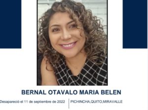 Detienen una cadete por desaparición de María Belén Bernal