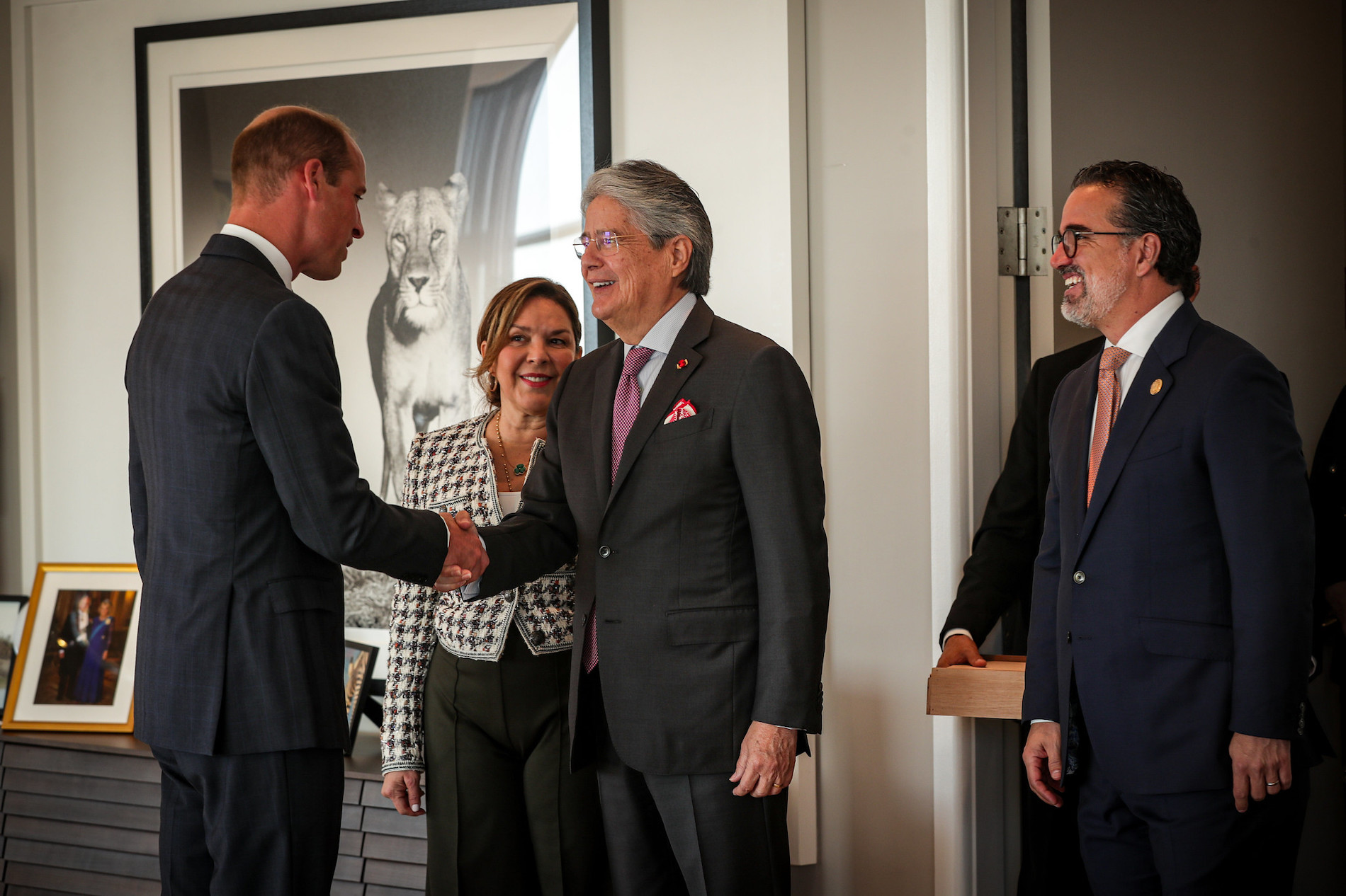 Presidente Lasso se reúne con el príncipe William en EE.UU.