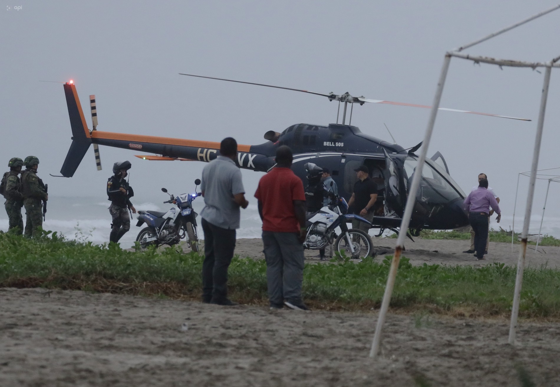 Las primeras imágenes en la casa de Noboa, en Olón, tras conocerse los ...