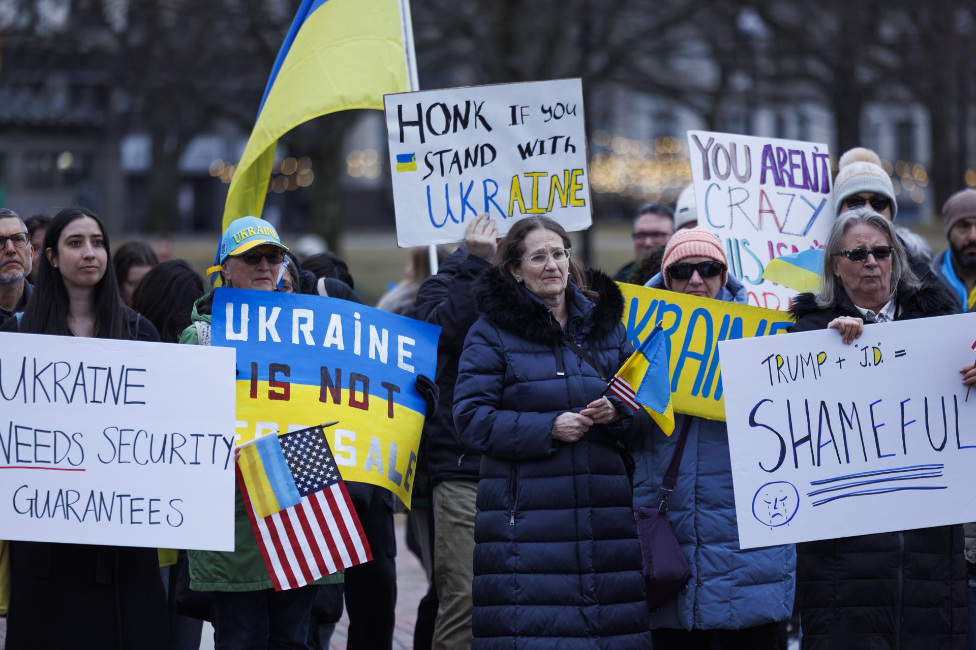 Rally in support of Ukraine in Boston | La República EC